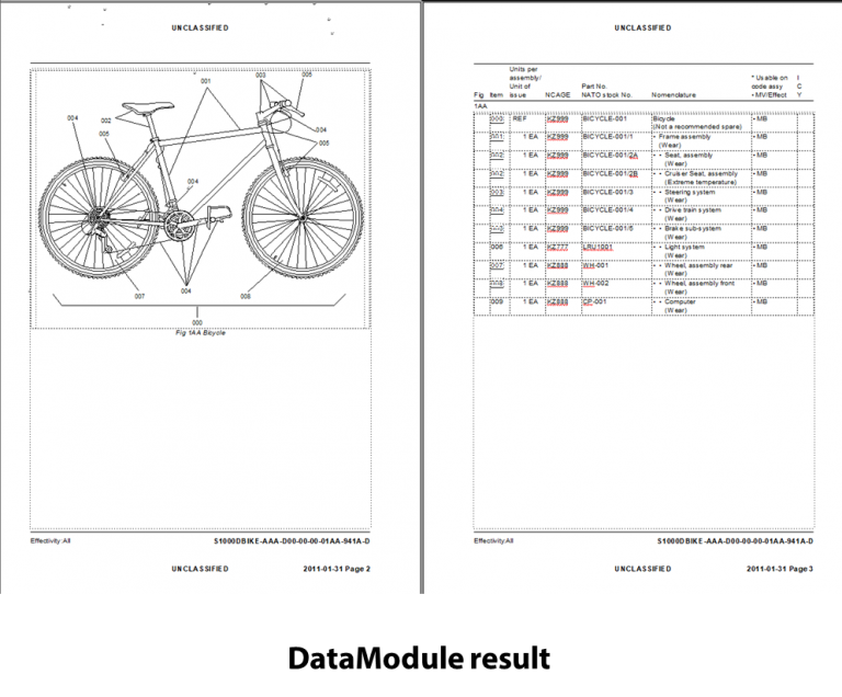 Generate Illustrated Parts Lists from maintenance and logistic data